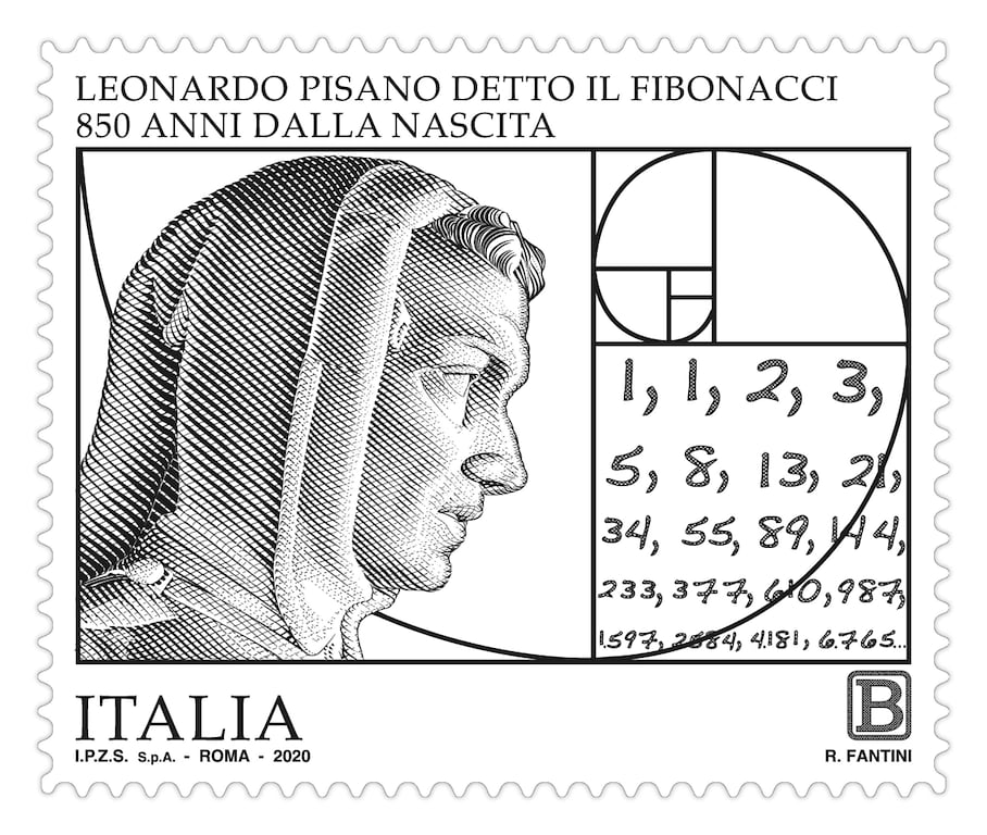 11/23, oggi è il Fibonacci Day. Un francobollo per il matematico della ...